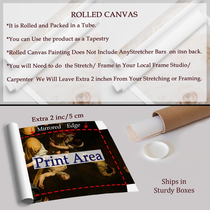 Caravaggio the Crucifixion of Saint Peter, Framed Canvas Wall Art ...