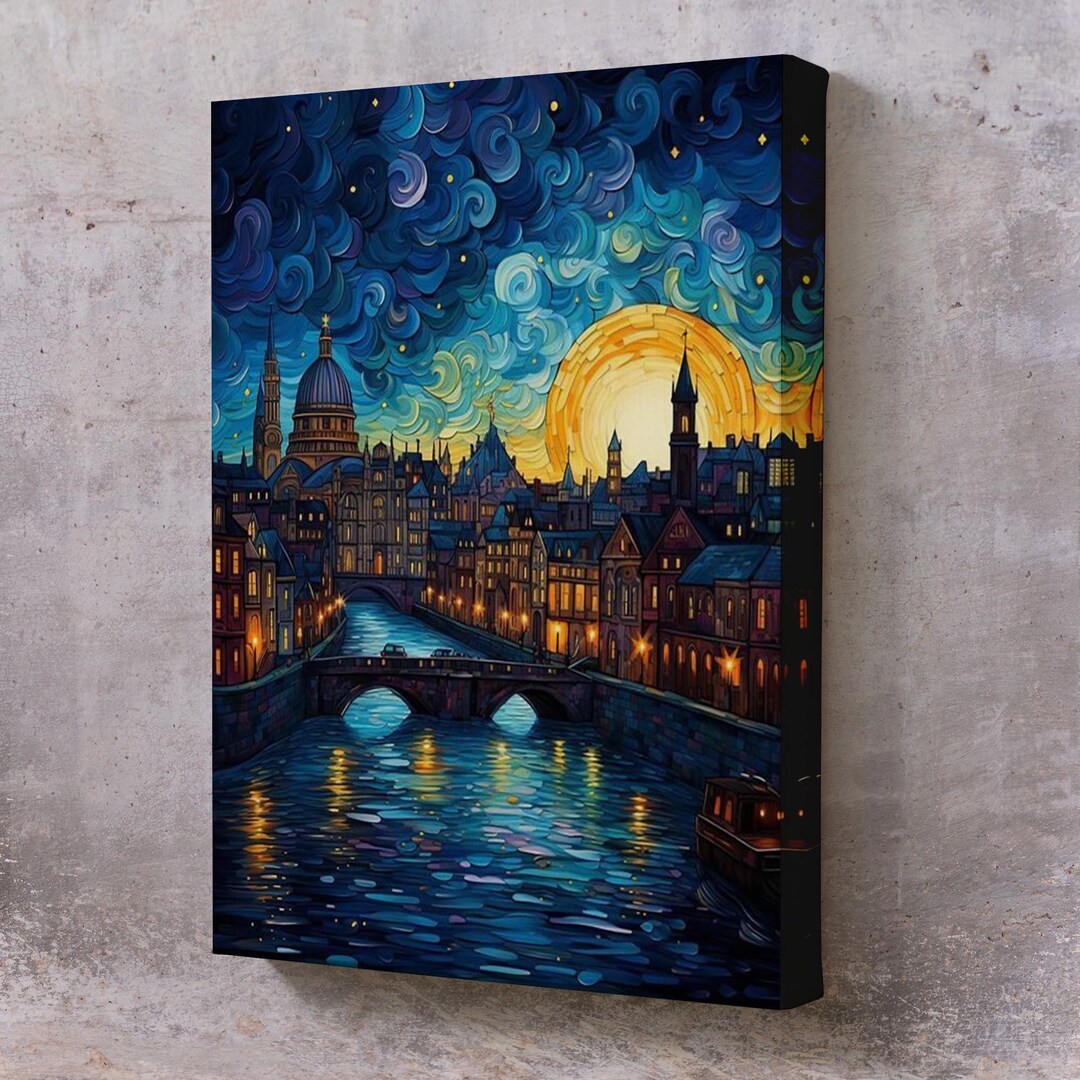 Vincent Van Gogh - Venice, Large Wall Art Modern Canvas Wall Decor ...