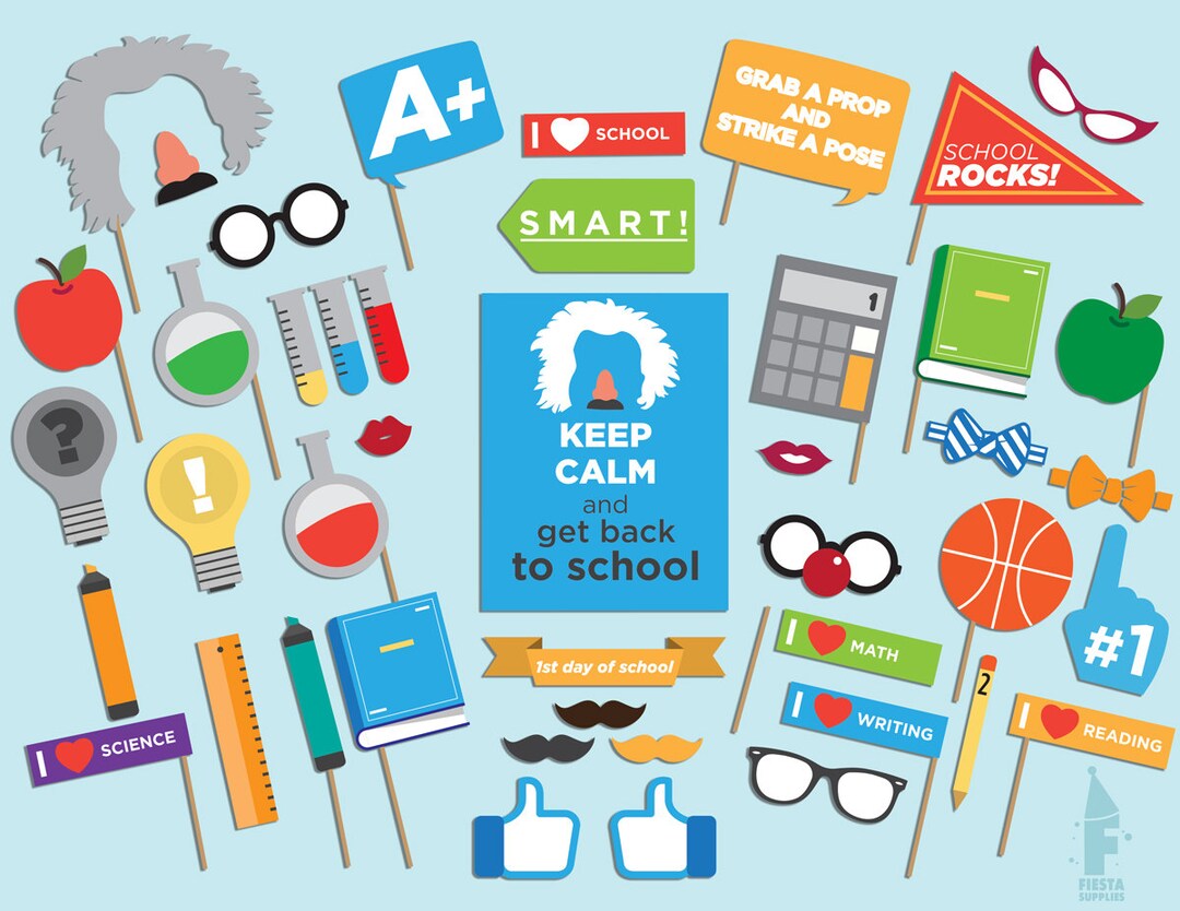 First Day of School Printable Scientist Photo Booth Props Chemistry ...