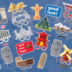 TRAVEL Around WORLD Props, Famous Buildings and Monuments, Travel Props ...