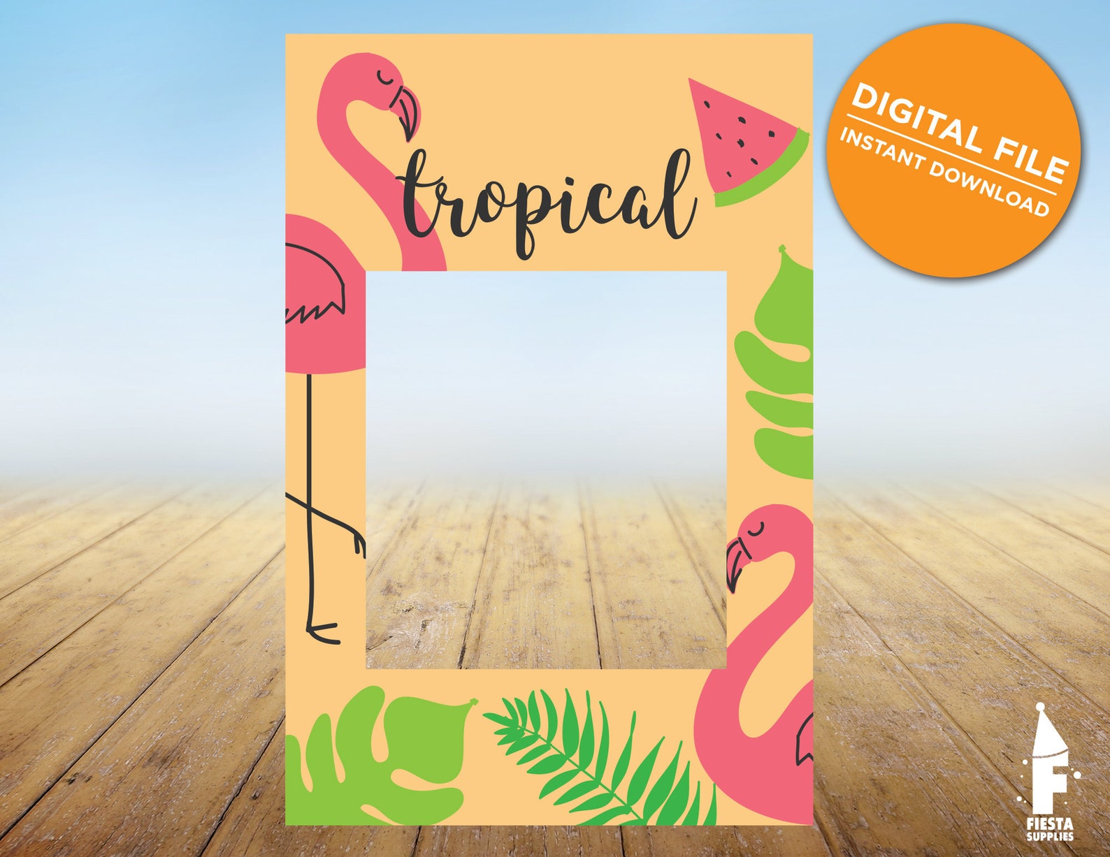 Flamingo Party Photo Booth Frame Selfie Frame Flamingo - Etsy