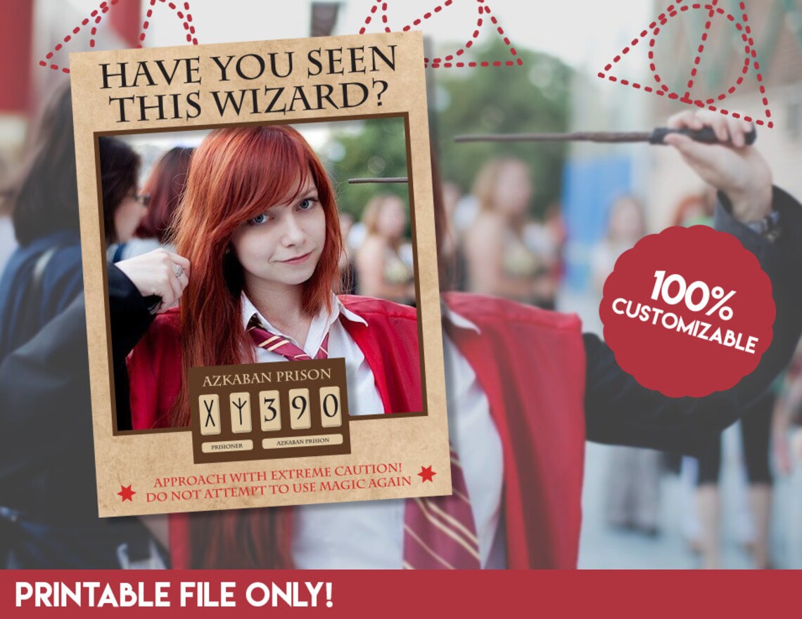 Photobooth frame photo booth frame selfie frame Wizard | Etsy