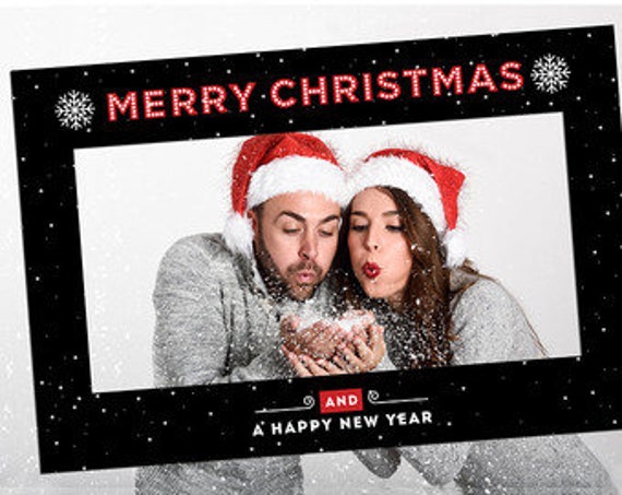 Christmas Frame Digital Frames Printable Frames Photo Booth - Etsy