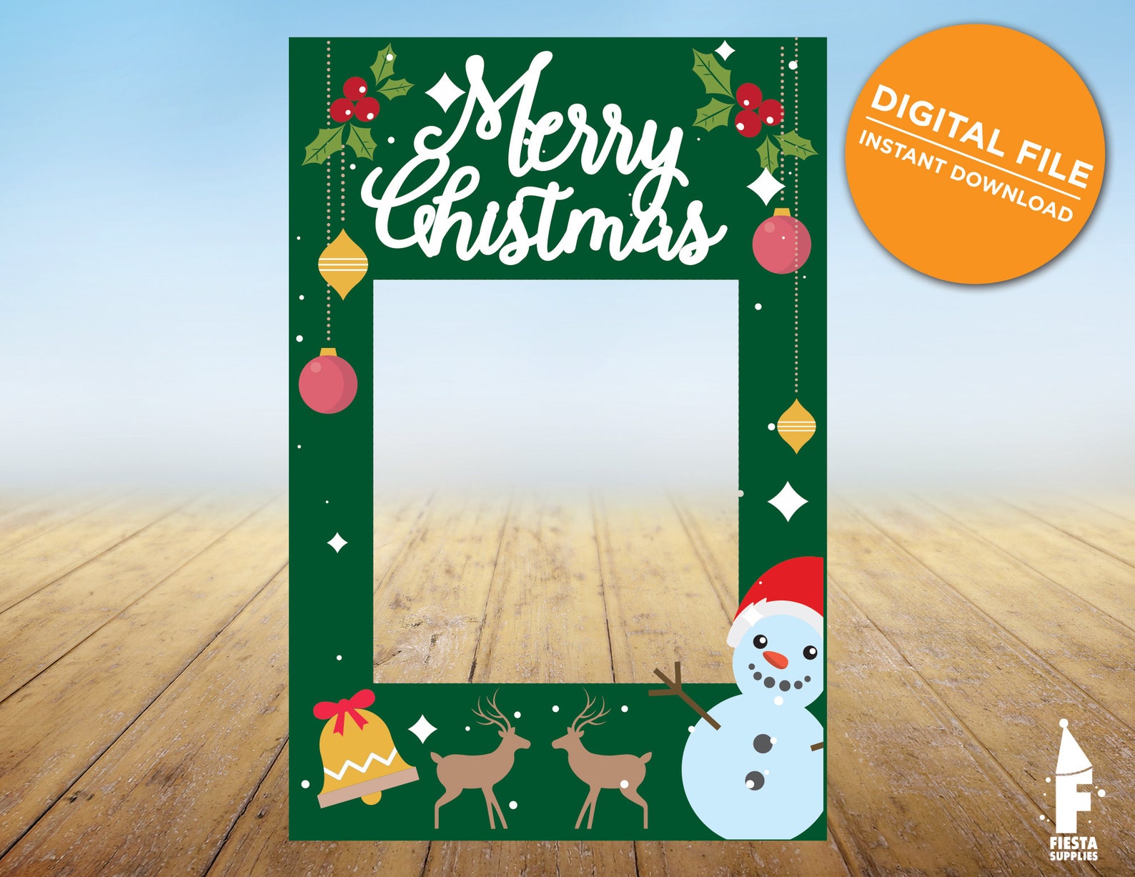 Selfie Frame Christmas Frame Digital Frames Printable - Etsy