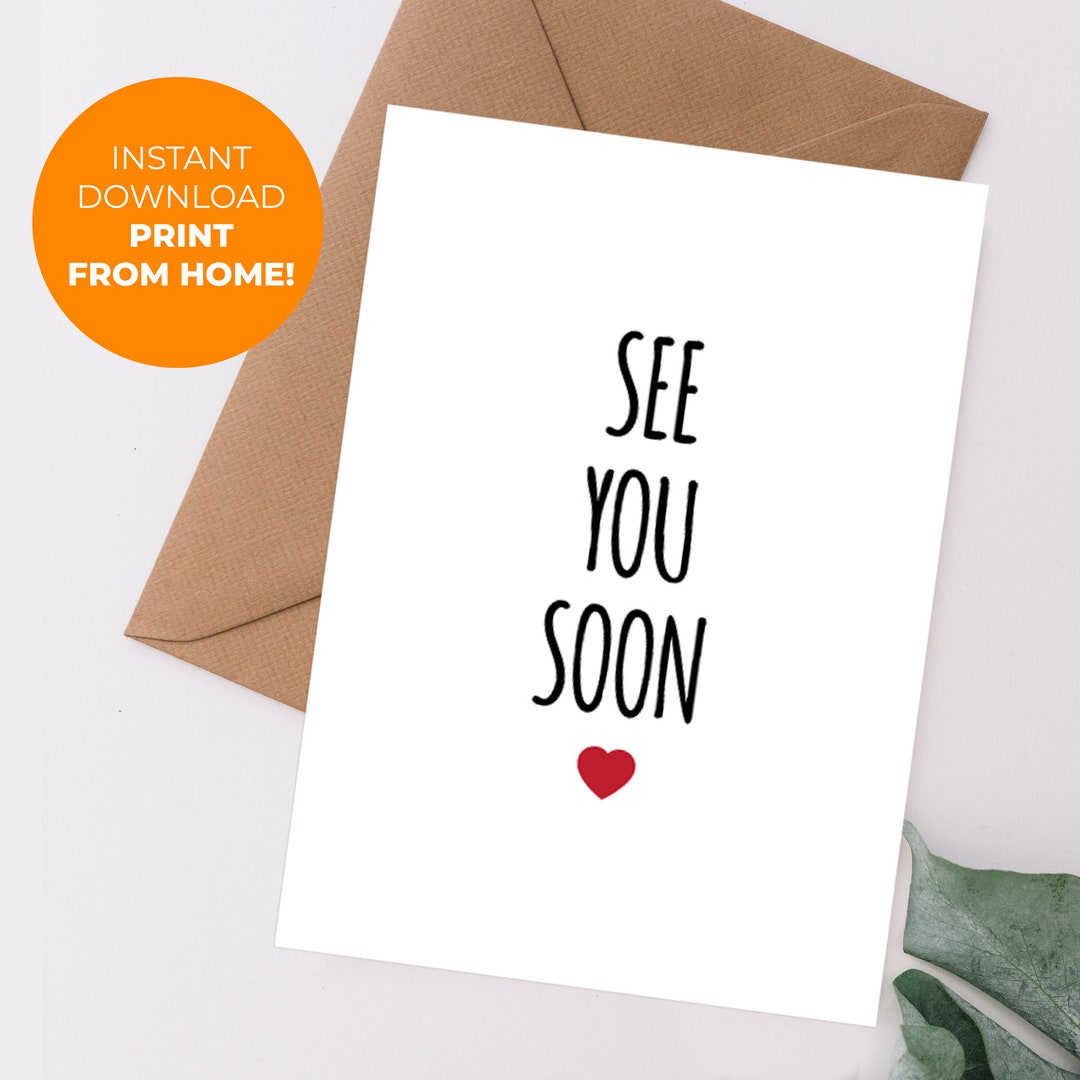 See You Soon Quarantine Card, Pandemic Card, Social Distancing Card ...