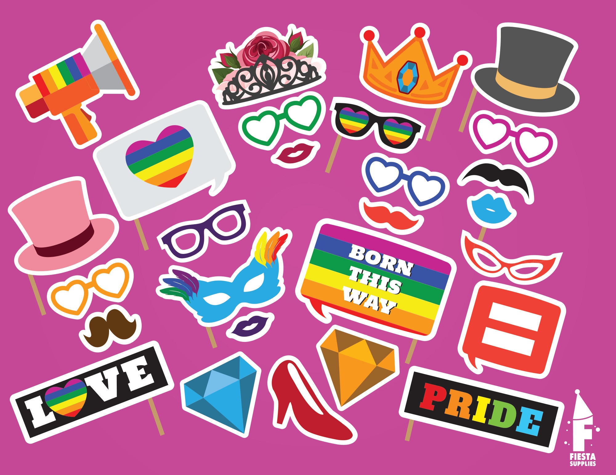 Gay Pride Festival Props Gay Party Props Pride Party Photo - Etsy