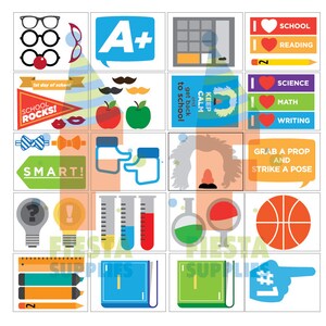 First Day of School Printable Scientist Photo Booth Props Chemistry ...