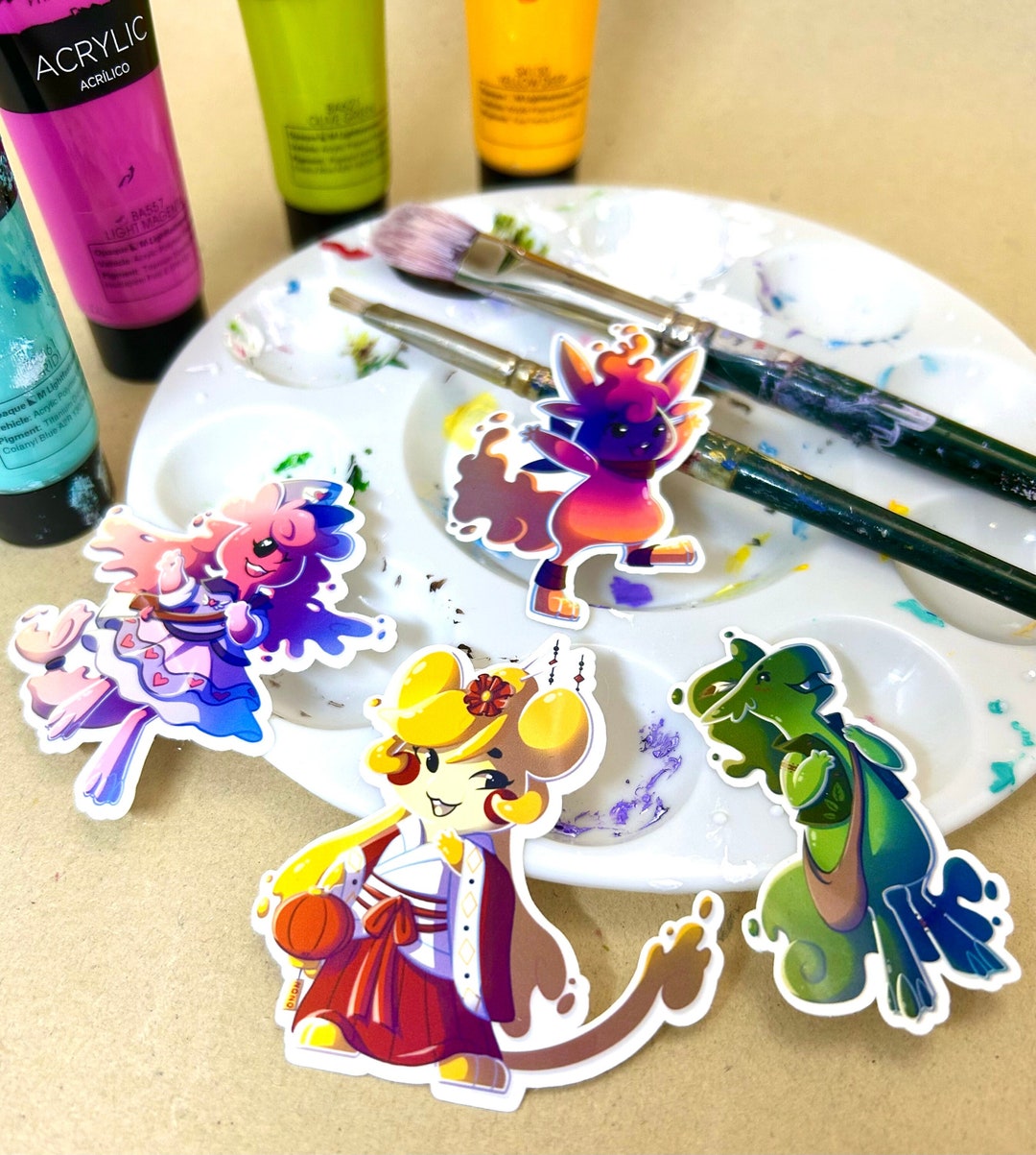 Color Sprite Sticker Set glossy or Holographic Options - Etsy