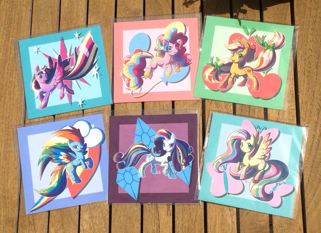 Rainbow Power Mane 6 Prints - Etsy