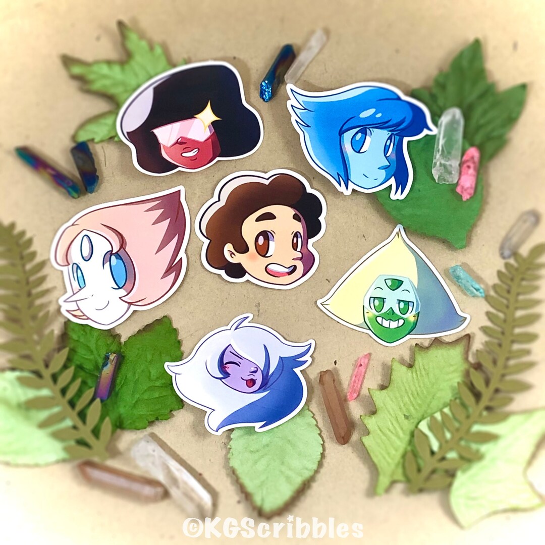 Crystal Gems Sticker Set - Etsy