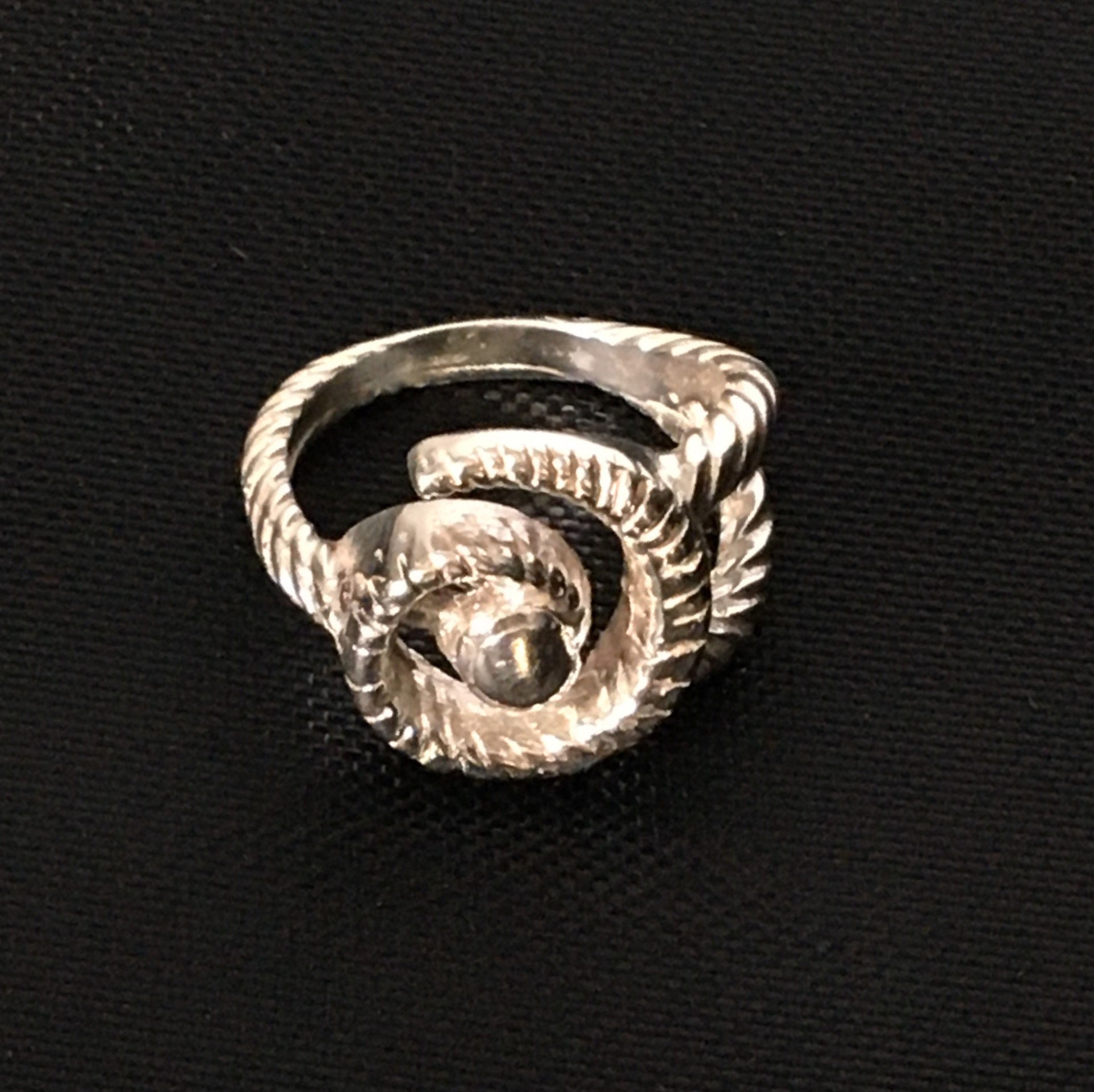 Sterling Silver Large Hurricane Ring - Etsy