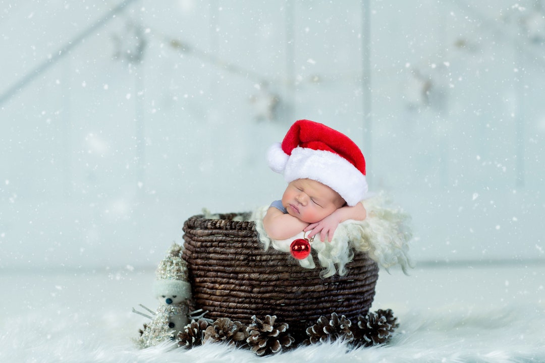 Snow White Christmas Newborn Digital Backdrop Newborn Digital ...