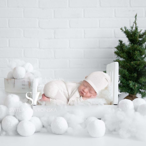 Snowy Winter Digital Backdrop Newborn Digital Background - Etsy