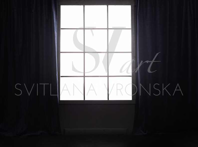 19 Digital Backdrops Dark Room With Backlit Window Digital Background ...