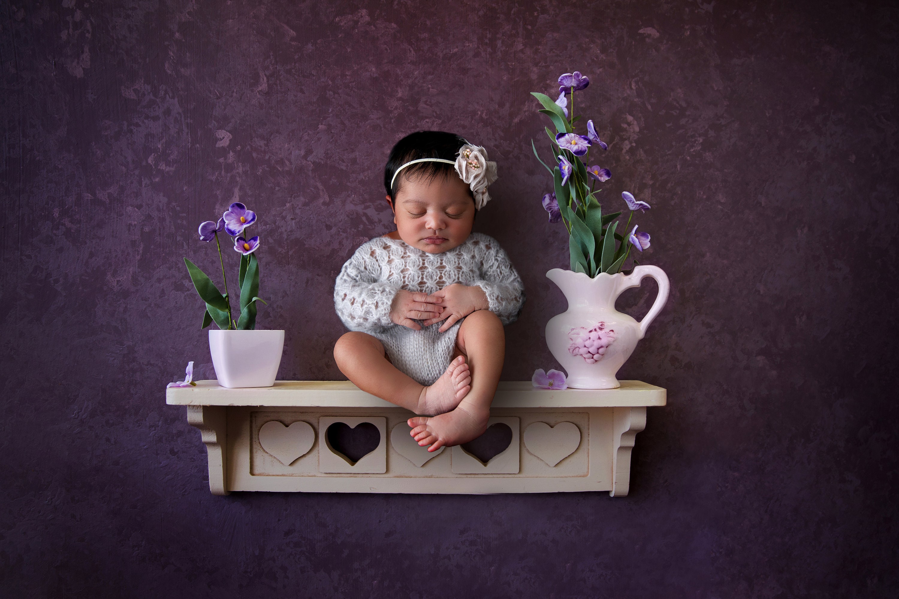 Newborn Digital Backdrop Adorable Shelf for Baby Girl - Etsy