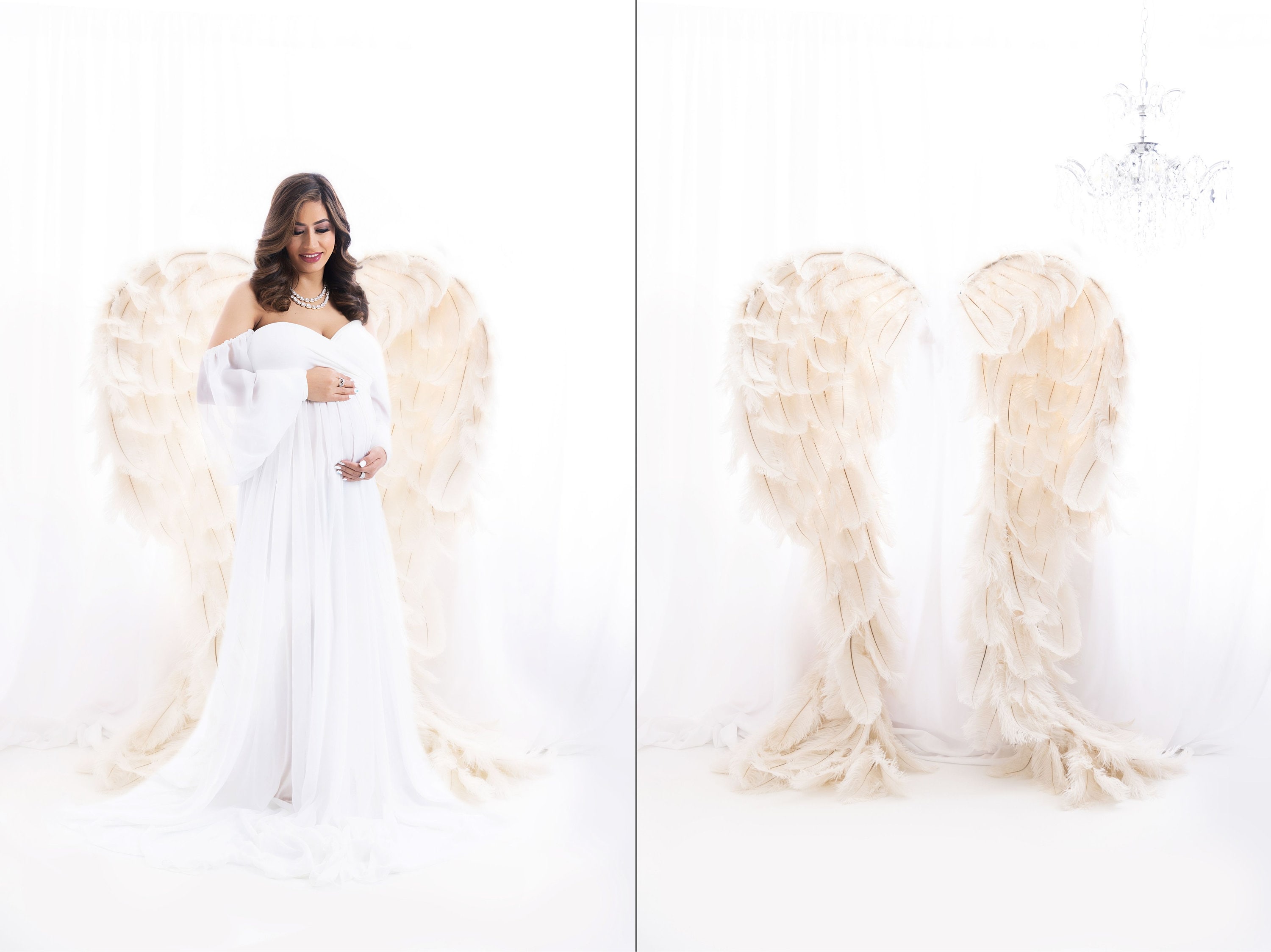 Digital Backdrop Angel Wings Digital Background for Maternity - Etsy