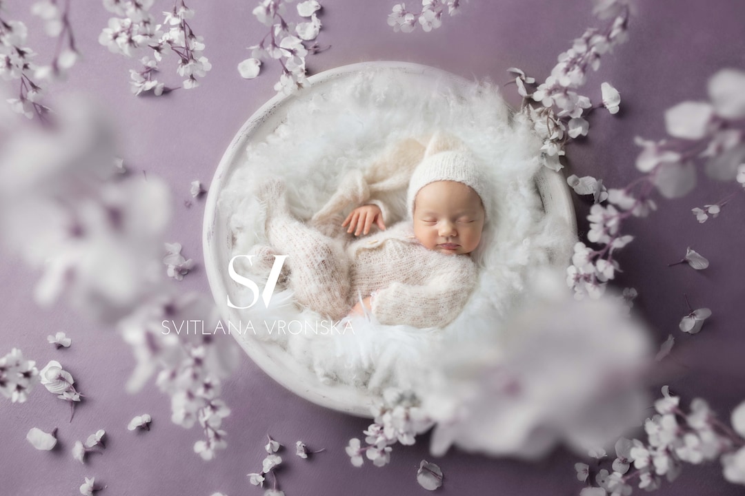 Newborn Digital Backdrop Spring Floral Backdrop Newborn Digital ...