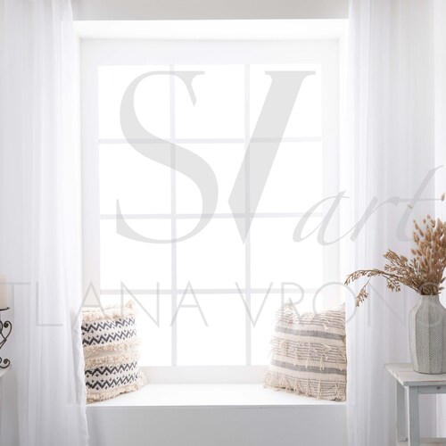 Maternity Digital Backdrop Bright White Window With Classic - Etsy