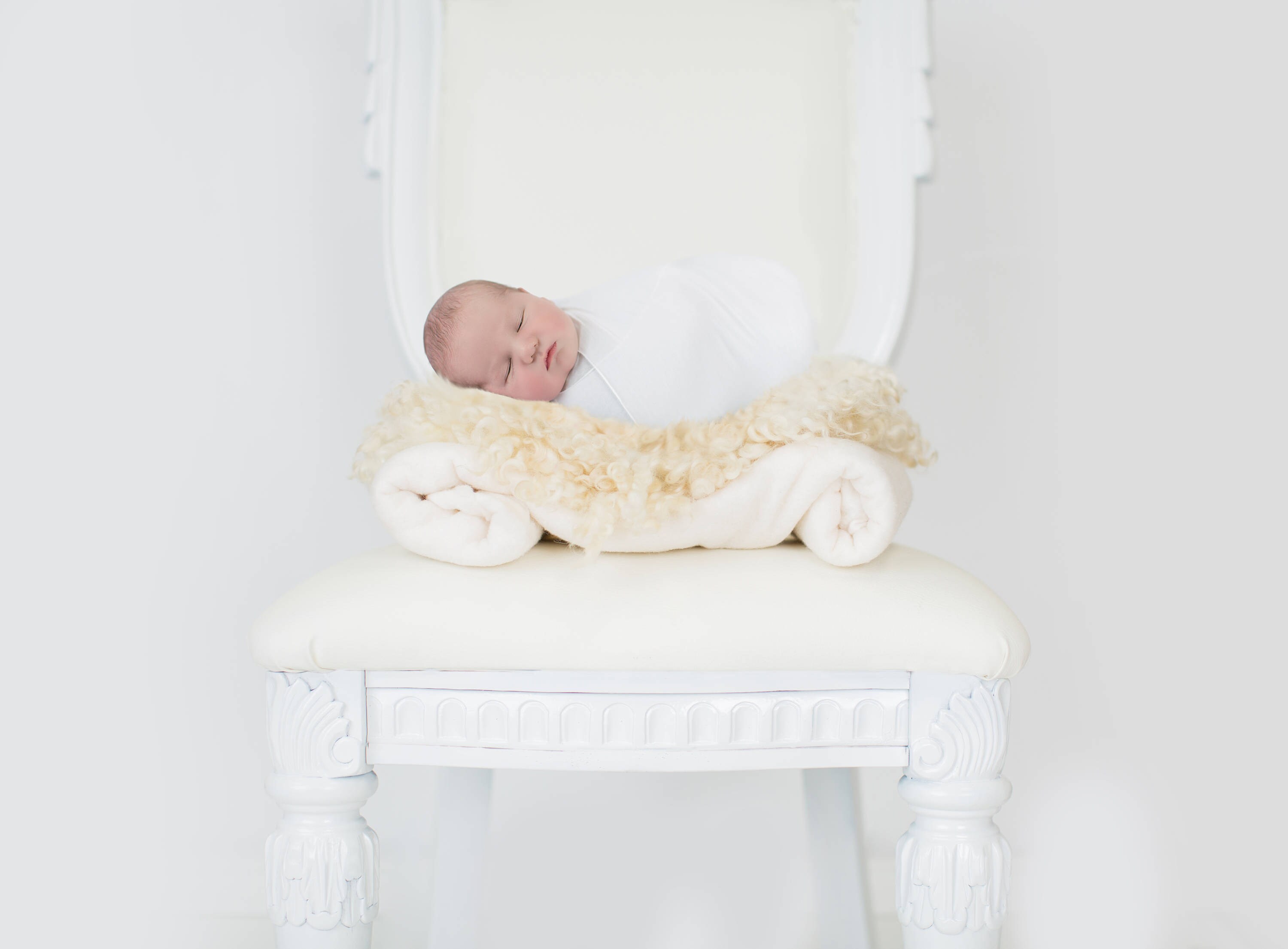 Newborn Backdrop Digital Background White Victorian Chair for | Etsy