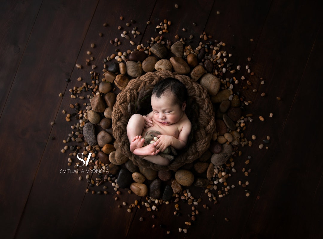 Buy Newborn Digital Backdrop Baby Rocks Nest Newborn Digital Background ...