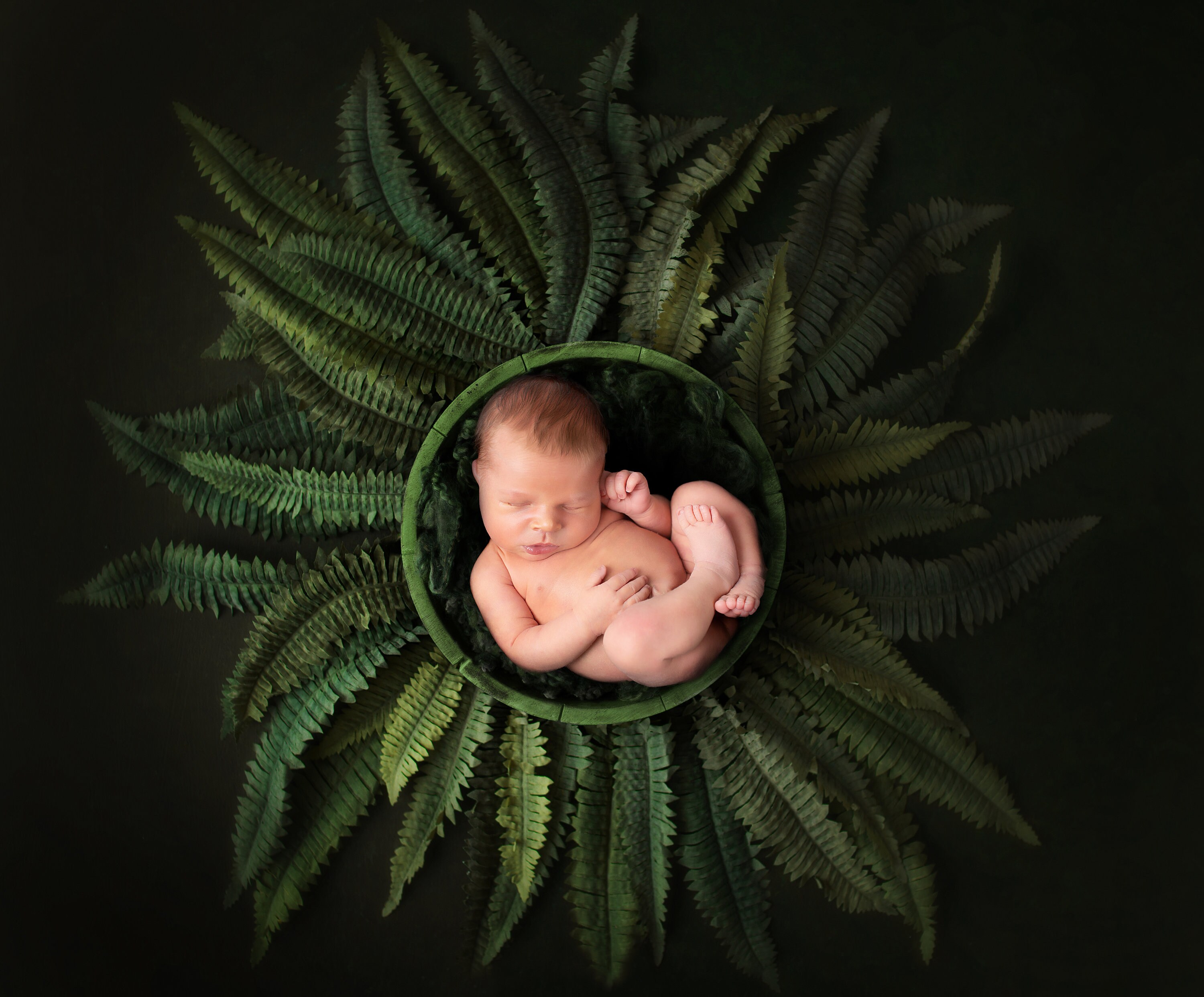 Green Baby Boy Background