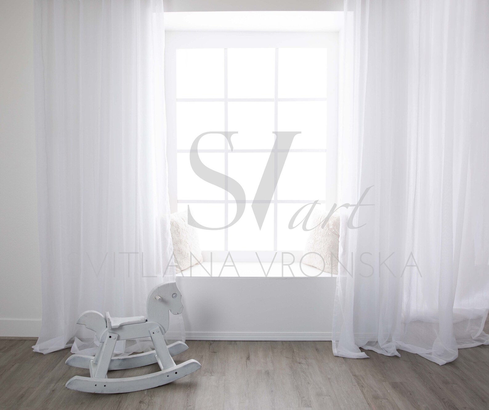 French Window Digital Backdrop for Maternity, Sitters and Kids ...