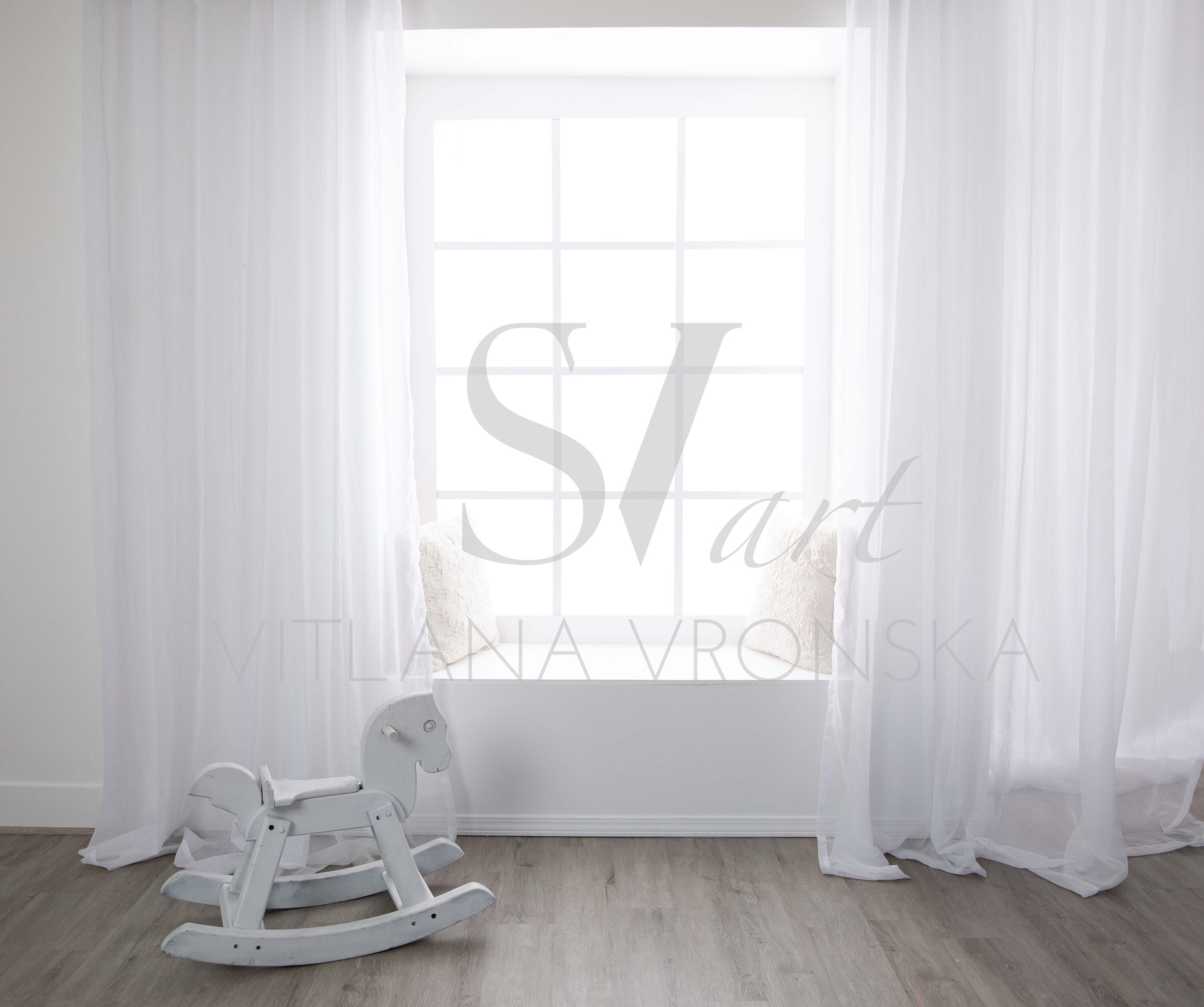 French Window Digital Backdrop for Maternity, Sitters and Kids ...