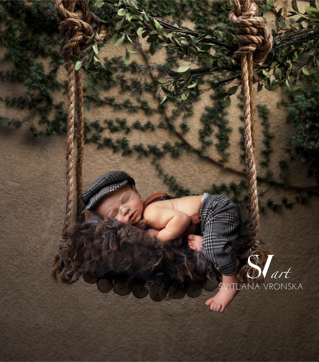 Newborn Digital Backdrop Wooden Swing Prop Newborn Digital - Etsy Canada