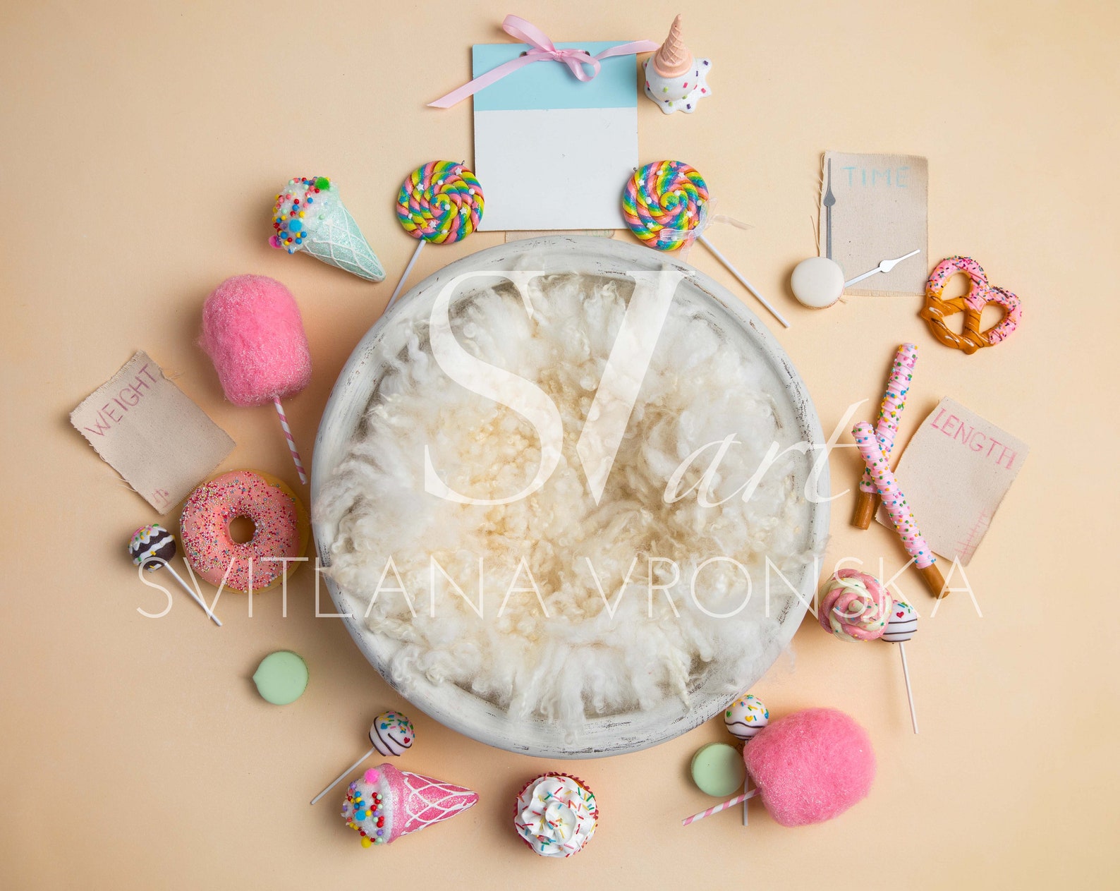 Baby Stats Newborn Digital Backdrop Birth Announcement - Etsy
