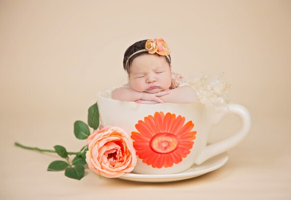 Tea Cup Digital Backdrop for Newborn Composite Newborn | Etsy