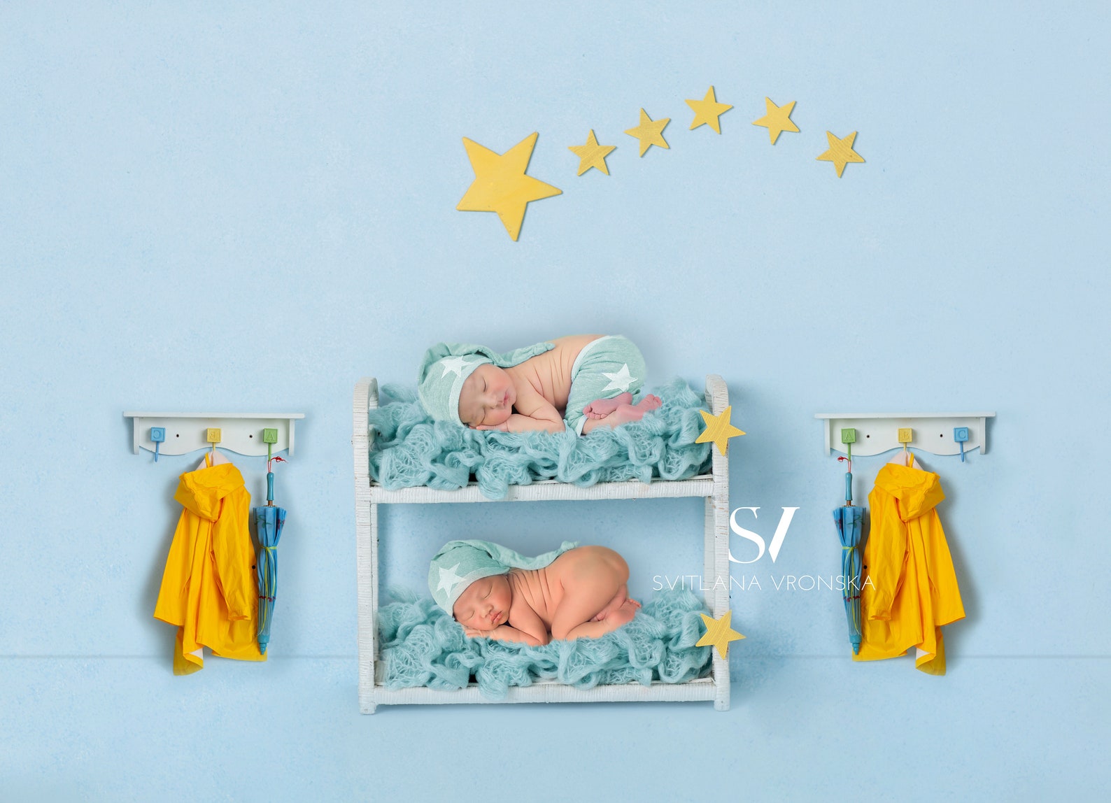 Newborn Digital Backdrop for Twins Newborn Digital Background for Boys ...