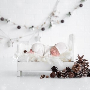 Snowy Christmas Backdrop Newborn Digital Backdrop Newborn Digital ...
