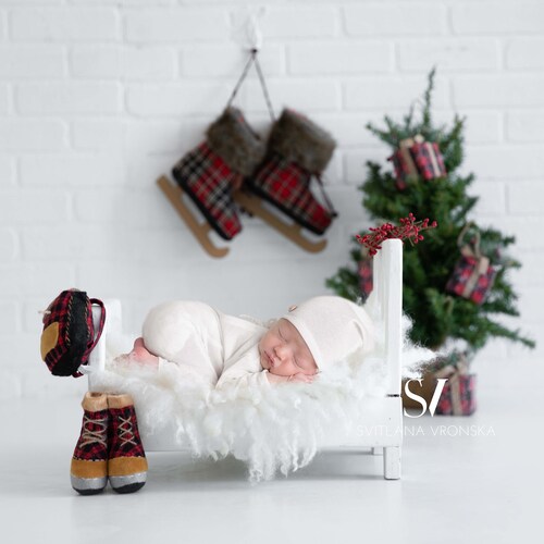 Snowy Winter Digital Backdrop Christmas Newborn Digital | Etsy