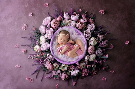 Digital Backdrop Newborn Digital Background Girl Spring - Etsy France