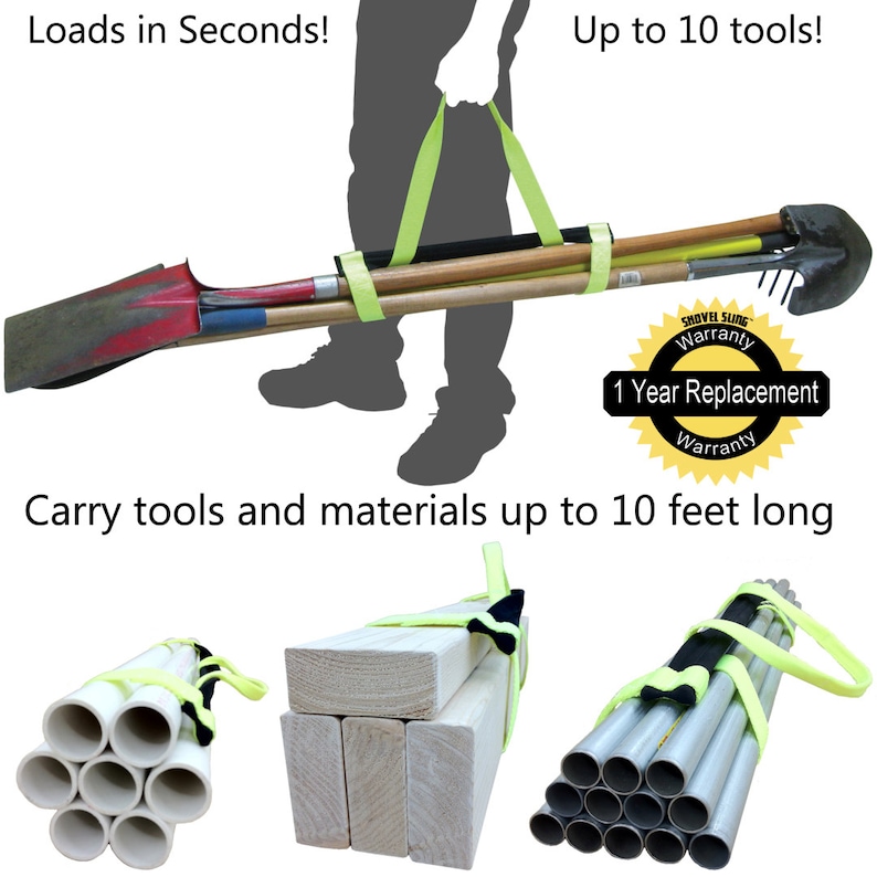 Shovel Sling - Carry Long Handled Tools in One Hand - Etsy