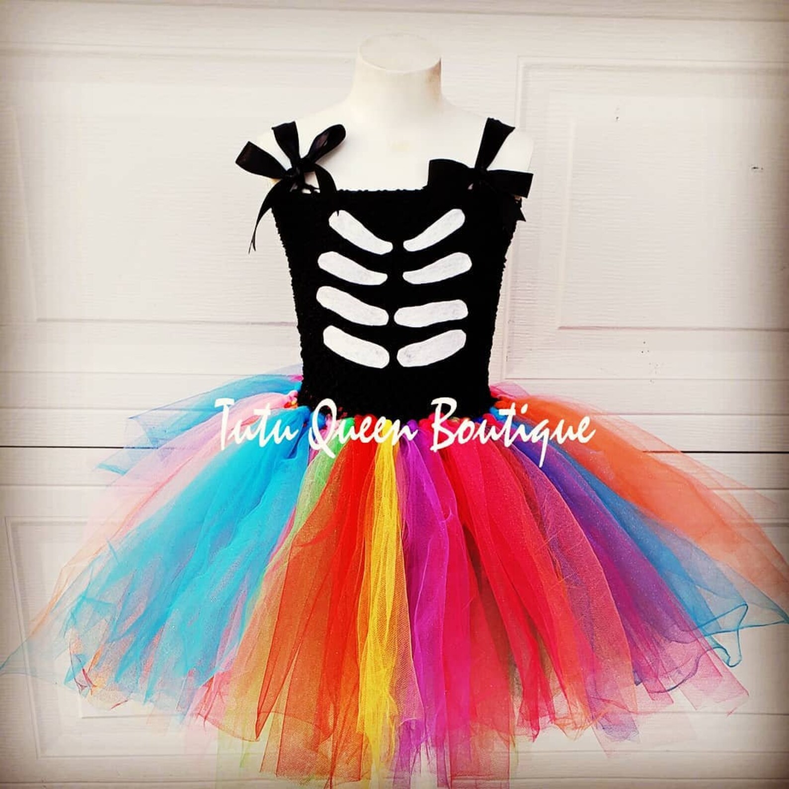 Day of the Dead Tutu Dress Skeleton Girl Costume Coco Tutu | Etsy