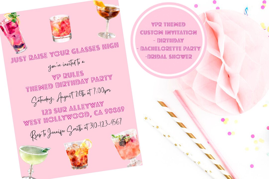 Vanderpump Rules Party Invitation: Custom Birthday, Bachelorette ...