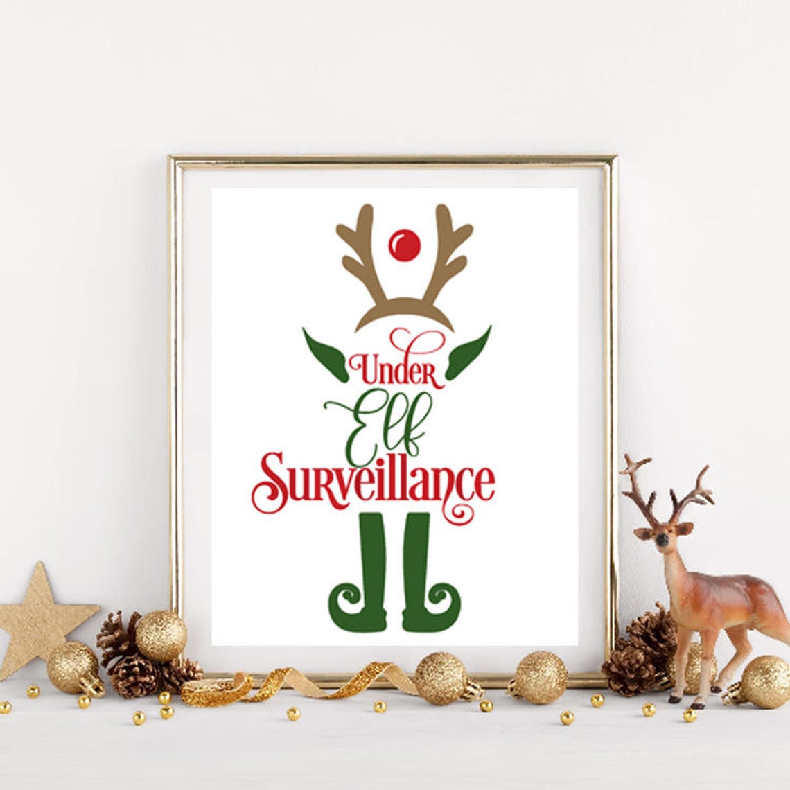 Printable Elf Sign, House Under Elf Surveillance, Printable Elf Ideas ...