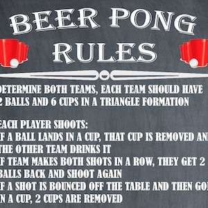Beer Pong Rules, Beer Pong Instructions, Drinking Games, Yard Games ...