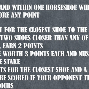 Horseshoes Rules, Horseshoes Instructions, Yard Games, Outdoor Game ...