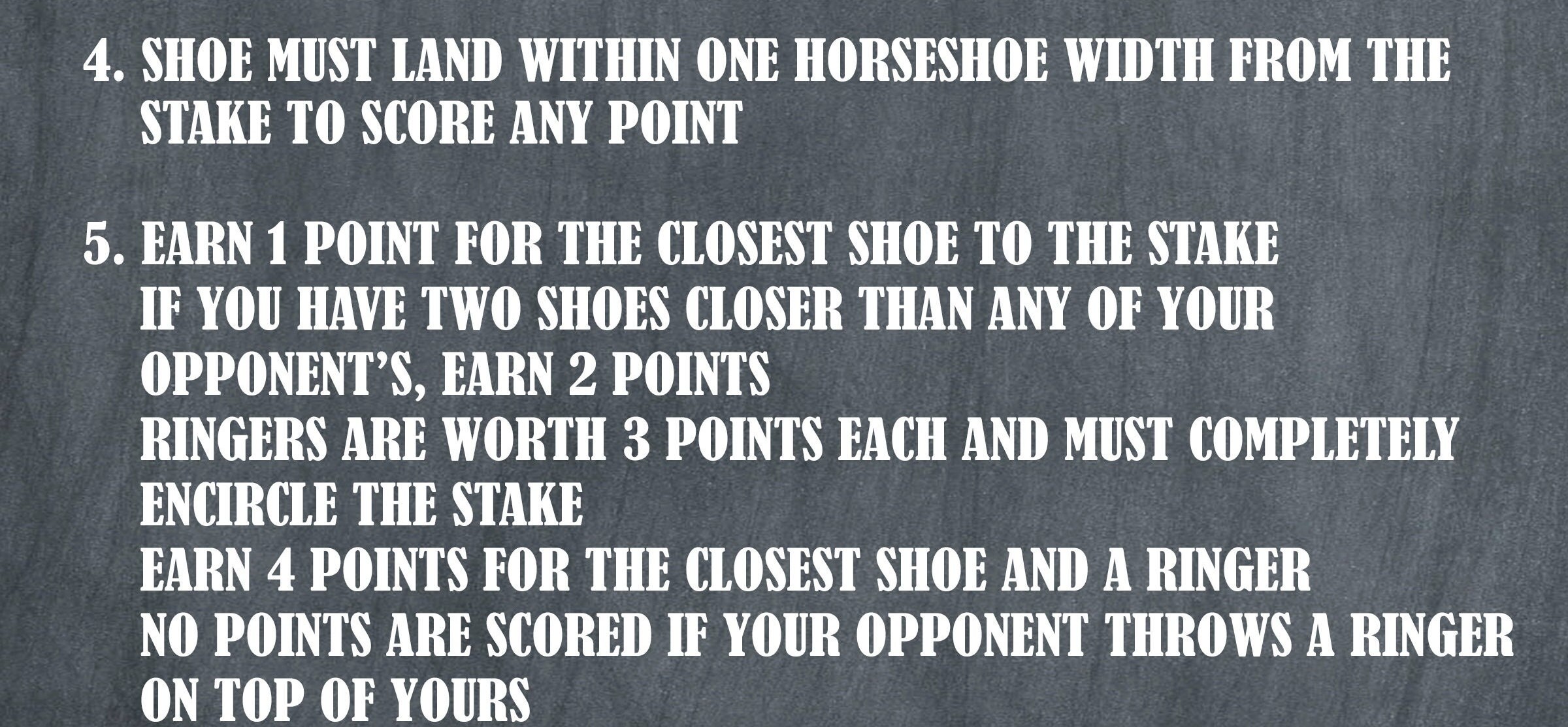 Horseshoes Rules Sign: Yard Game Instructions (digital Download) - Etsy