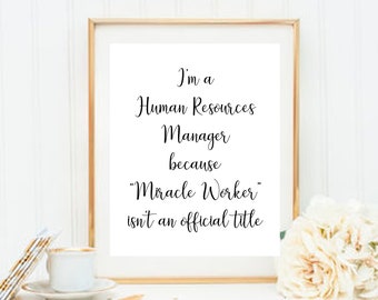 Buy Human Resources Swear Words PRINTABLE Print Sign, Funny Human ...