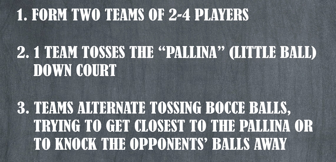 Bocce Ball Rules Print: Backyard Lawn Game Instructions (digital ...