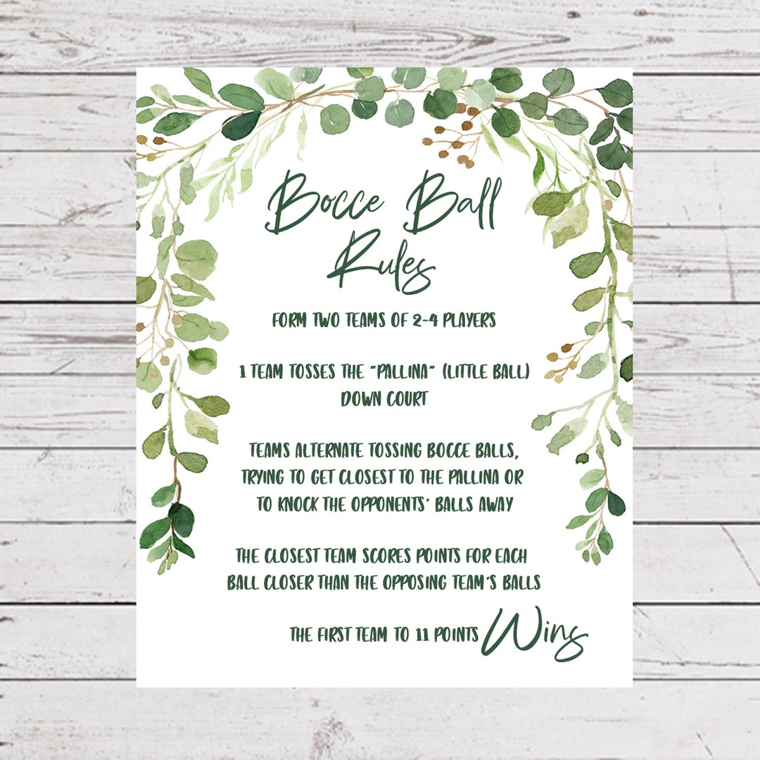 Bocce Ball Rules and Instructions: Essential for Wedding Lawn Games ...