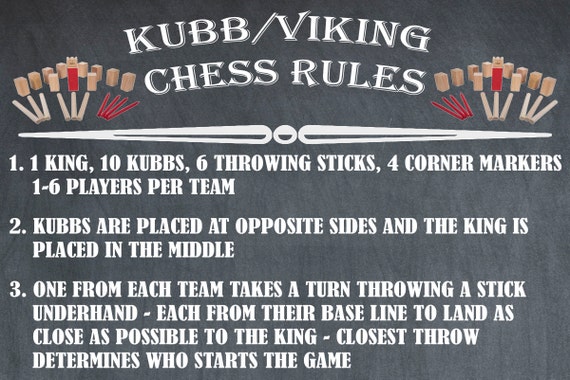 Kubb Rules Printable
