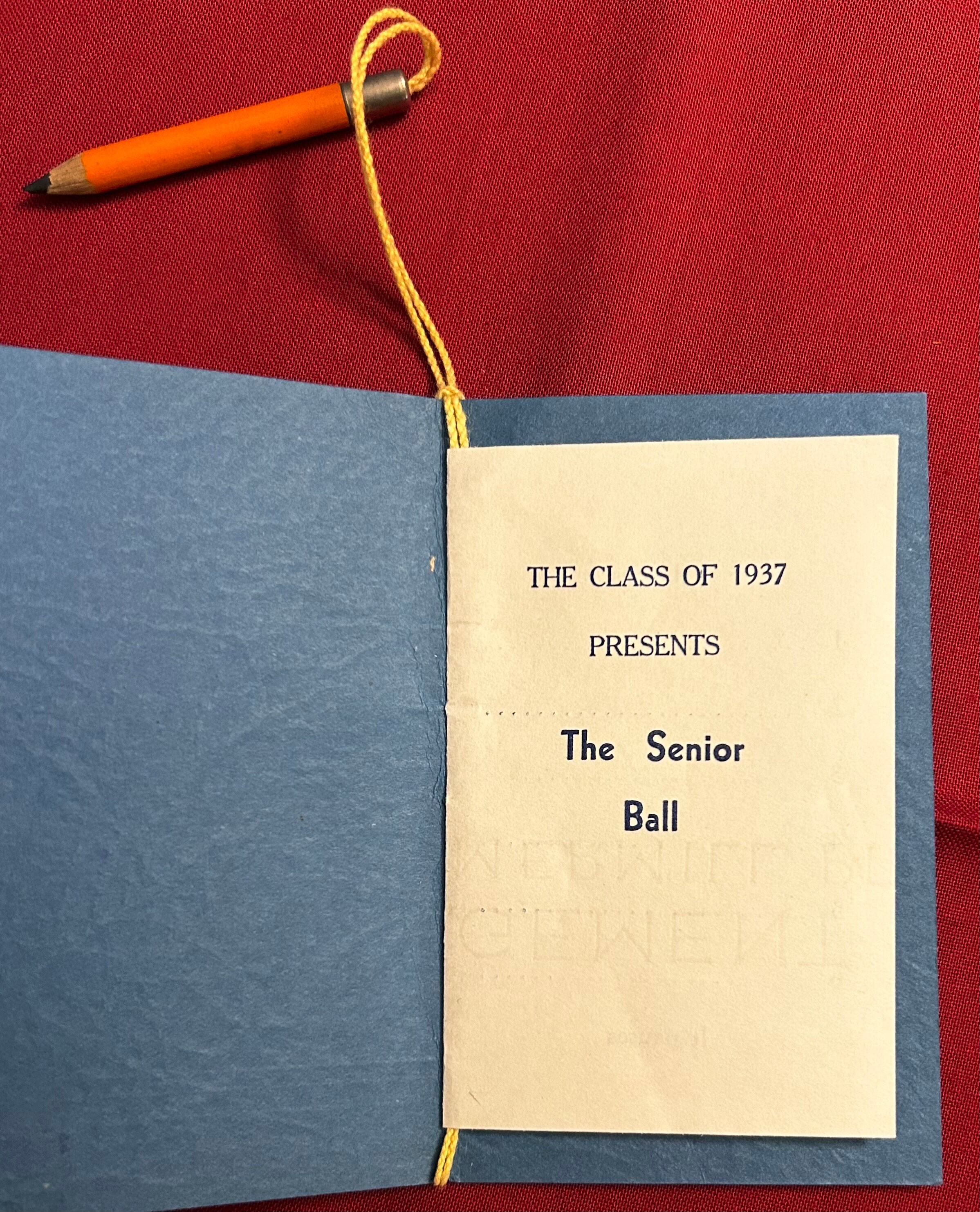 Vintage Catskill High School Senior Ball Dance Card Class of - Etsy