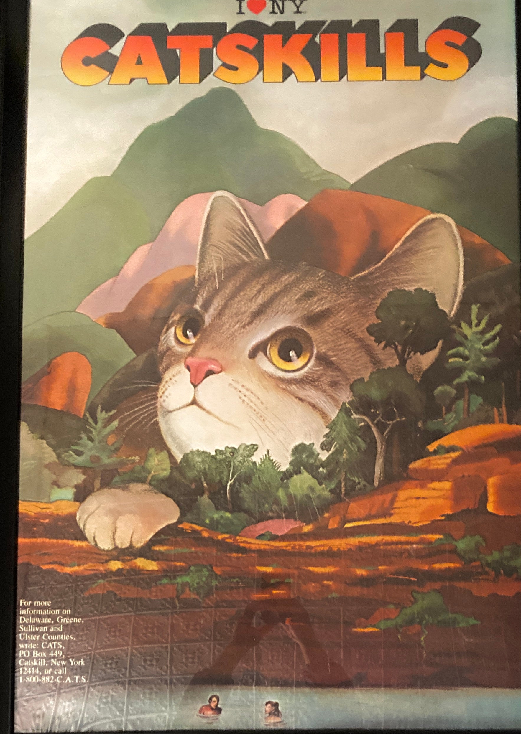 I Love New York Catskills, 1985 Milton Glaser Poster I Love NY Campaign ...