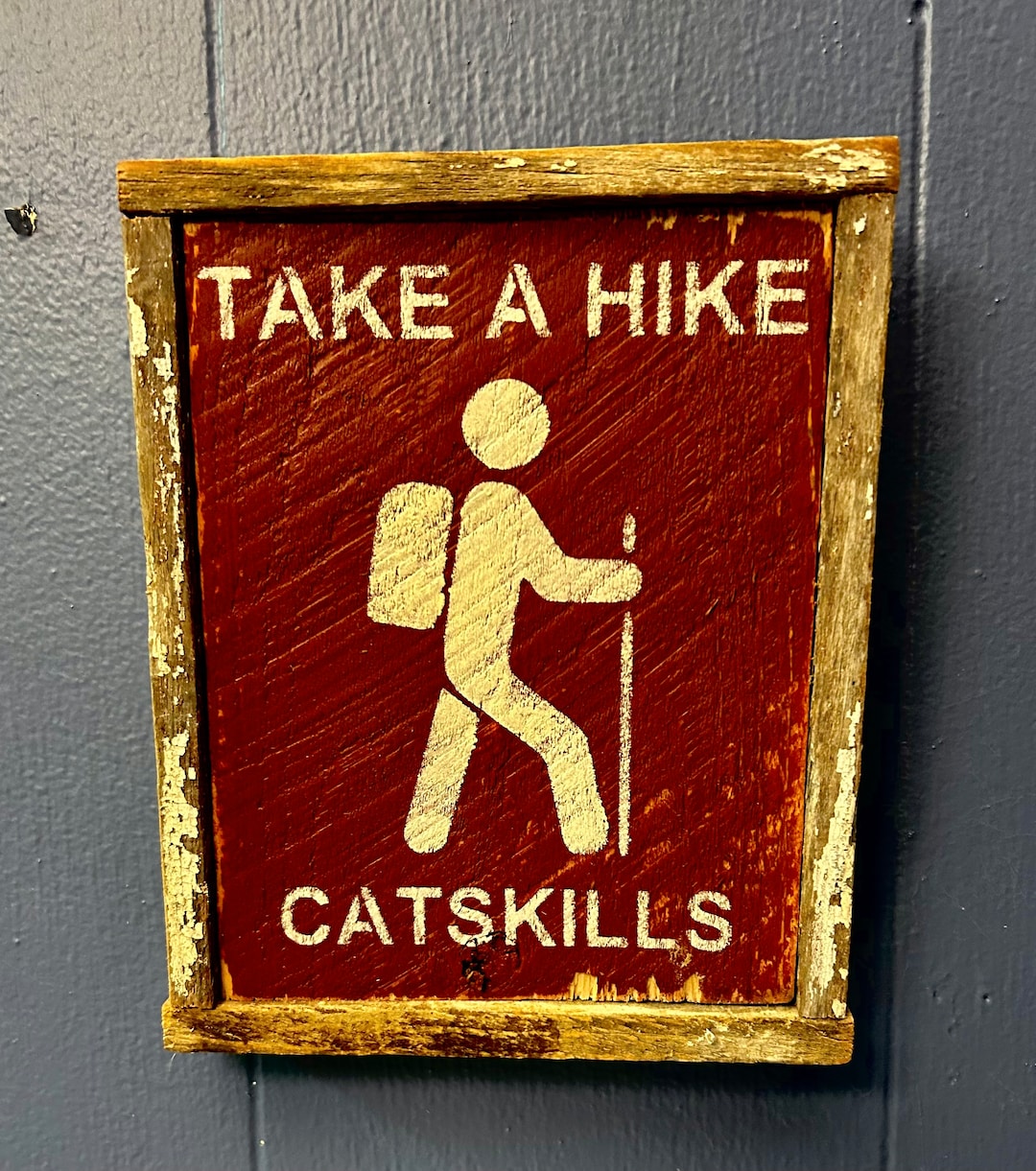 Take a Hike Catskills Hand Made Wood Sign Made From Reclaimed Barn Wood ...