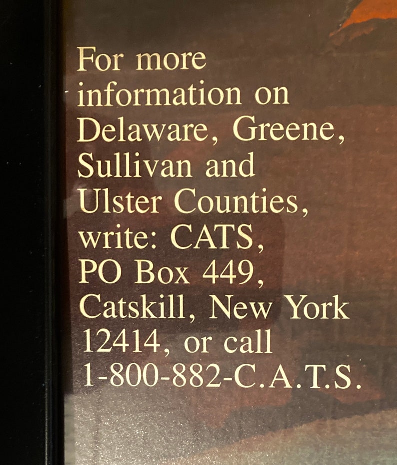 I Love New York Catskills, 1985 Milton Glaser Poster I Love NY Campaign - Etsy