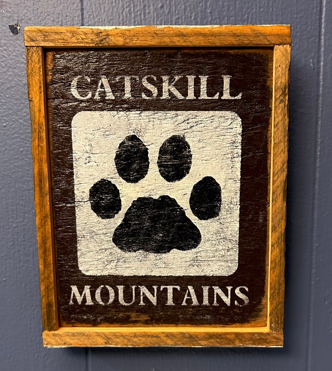 Catskill Mountains Wood Sign Hand Made From Reclaimed Barn - Etsy